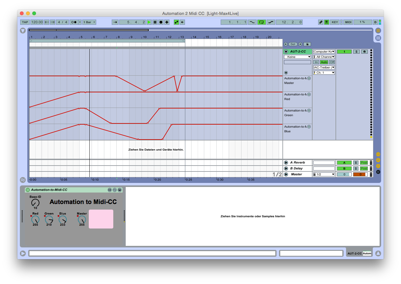 Sending Max-4-Live-Automation as Midi-CC to another application - Value ...
