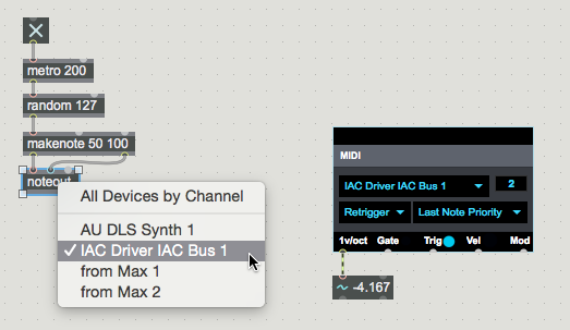 Sending MIDI to Beap - MaxMSP Forum | Cycling '74
